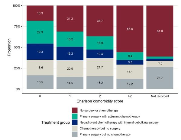 Treatment variation by stage, age, tumour morphology and Charlson ...