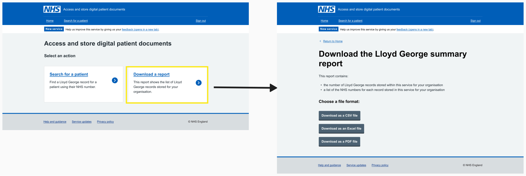 Service updates - NHS England Digital