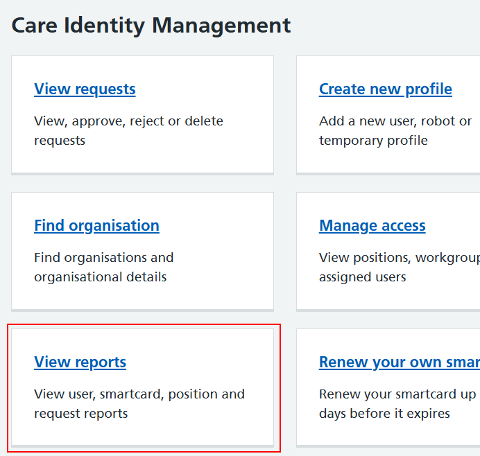 View and export reports - NHS England Digital