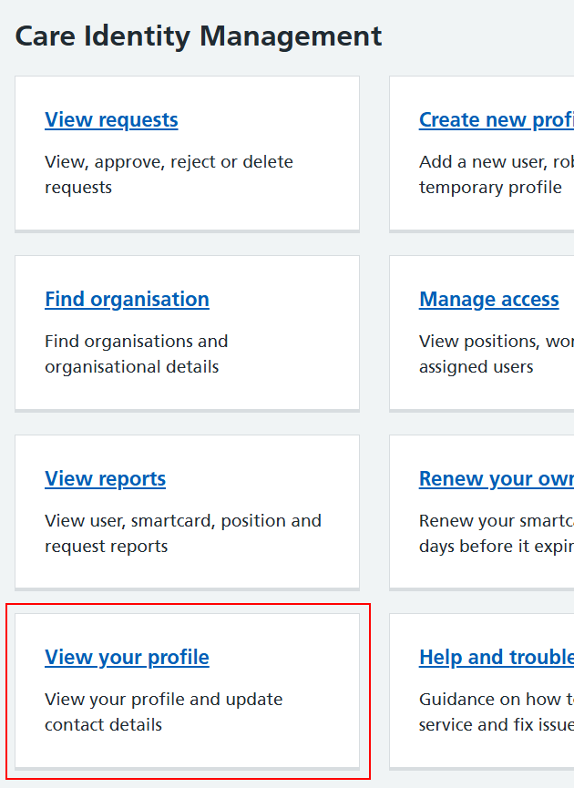 Change your own contact details - NHS England Digital