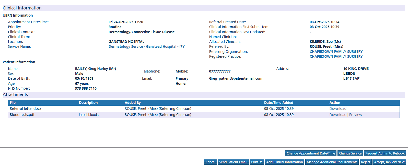 Reviewing referrals - NHS e-Referral Service - NHS England Digital