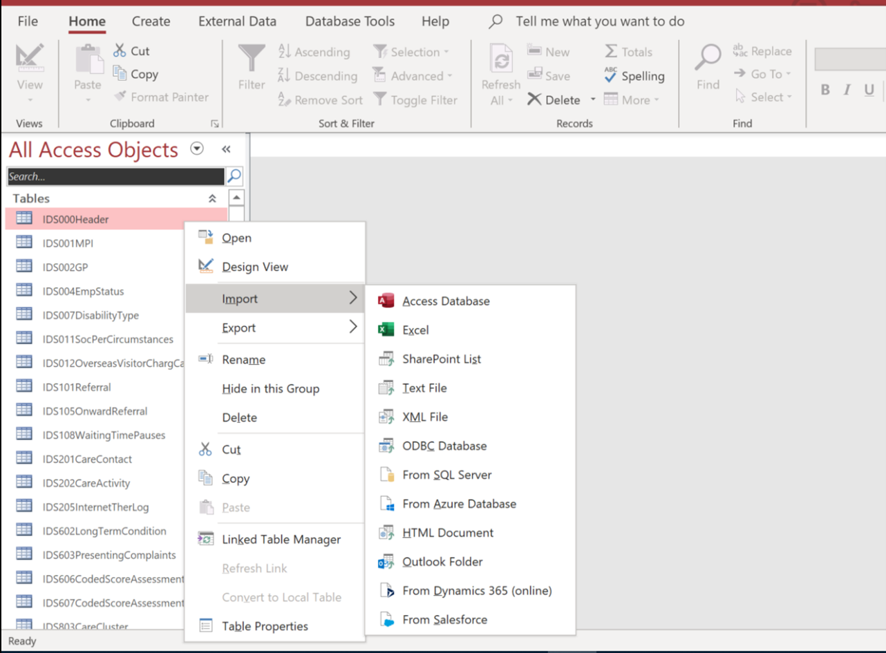 Importing data to the Intermediate Database (IDB) - NHS England Digital